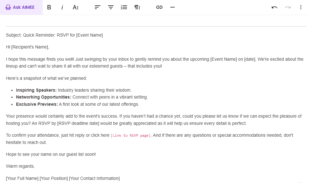 [Your Full Name] [Your Position] [Your Contact Information]