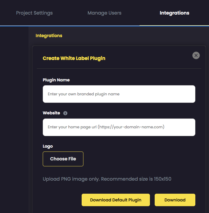 Click on Project Settings Click on Integrations Select the integration ...