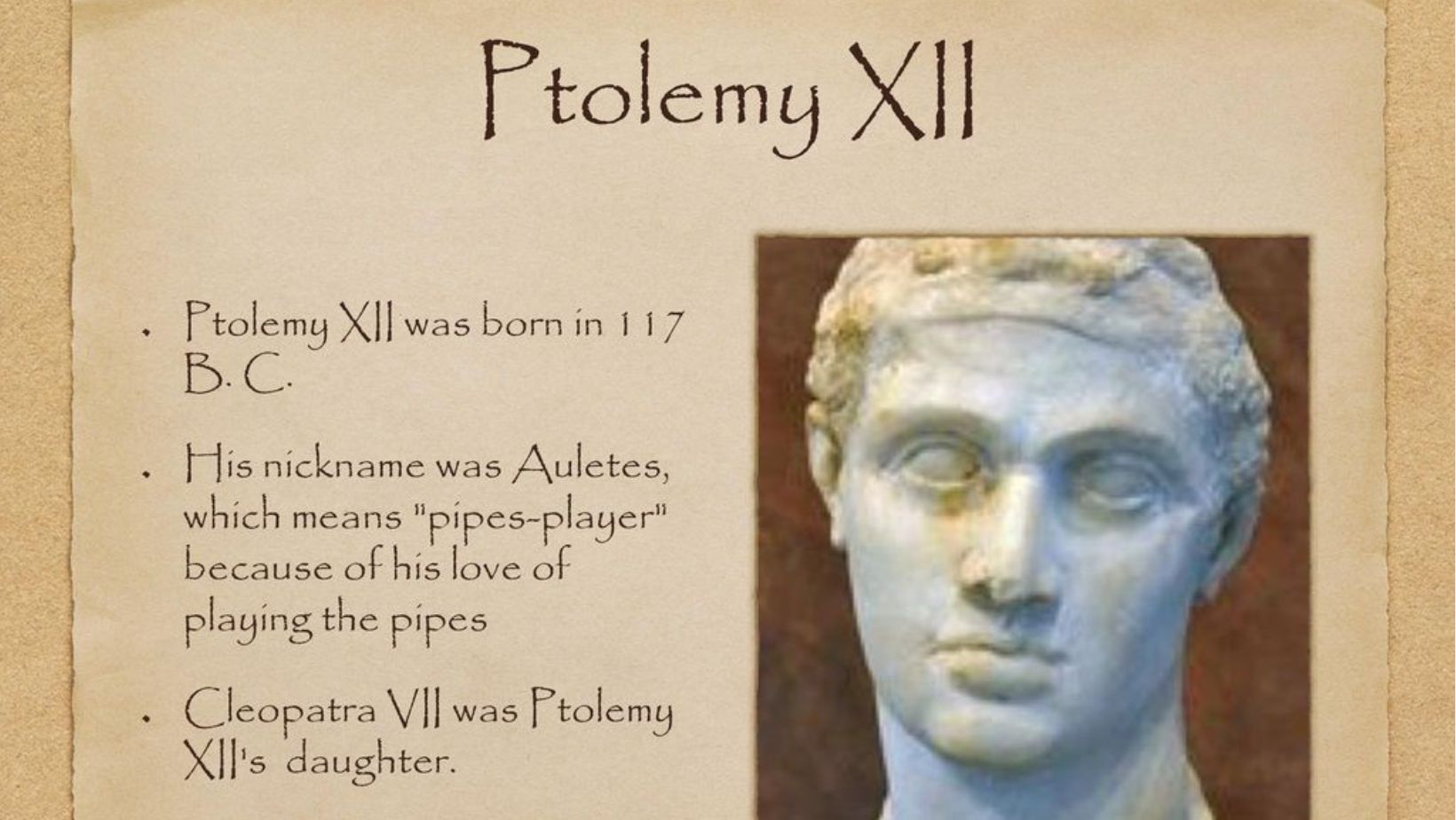 Reconstruct Cleopatra's Look | AncientPedia