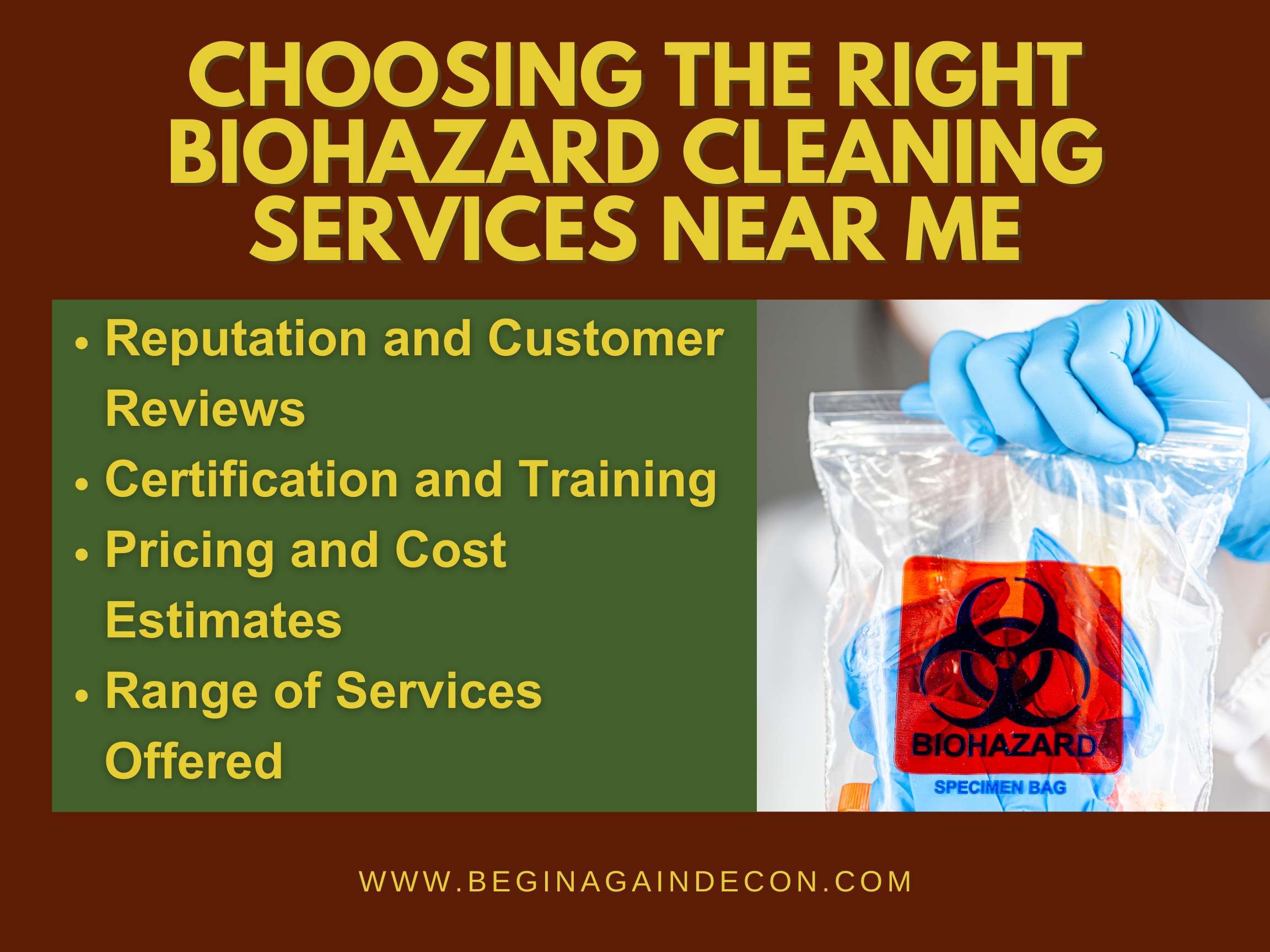 Find Reliable Biohazard Cleaning Services Near Me Now