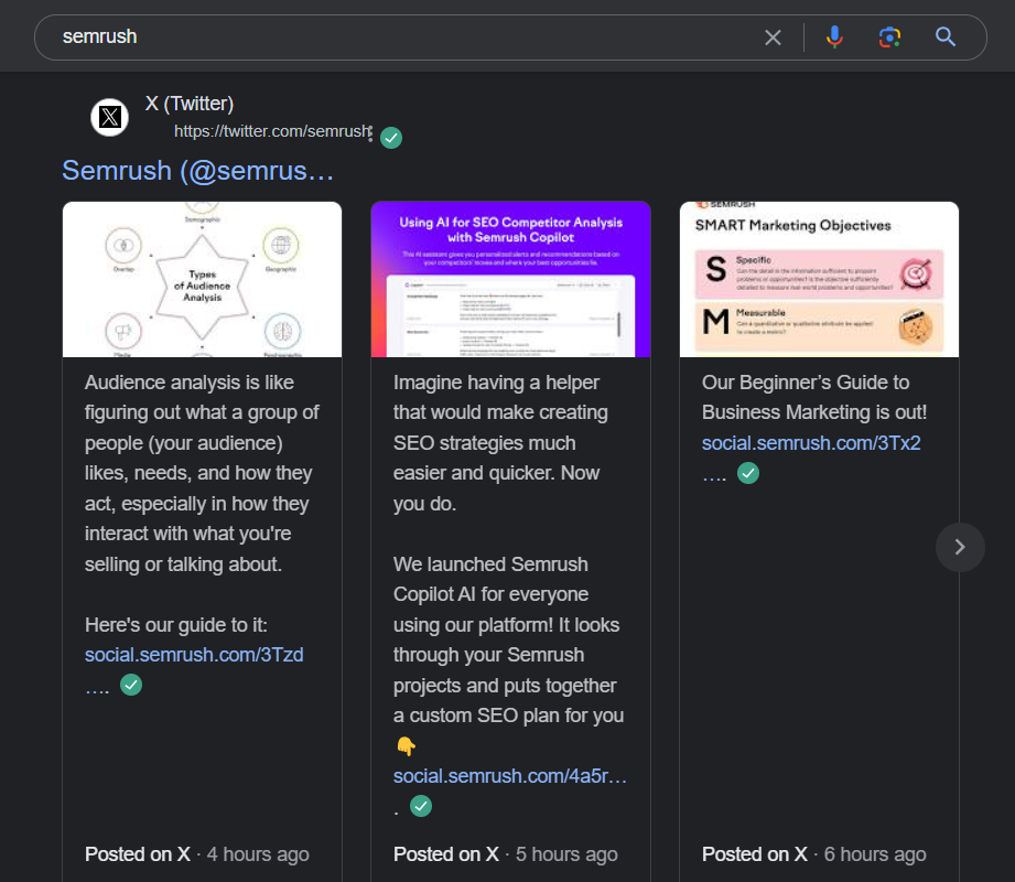 Real-time updates from Twitter may appear for trending topics or ...